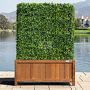 NatraHedge 15" Hampton Classic Wooden Planter Box Indoor and Outdoor Use for Patio Garden (44" x 15" x 15")