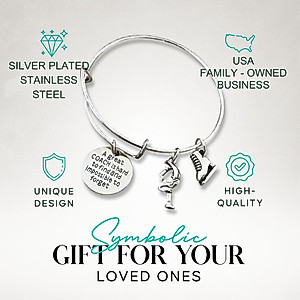 Sportybella Ice Skating Coach Bracelet, Figure Skating Jewelry, Ice Skating Great Coach is Hard to Find Jewelry, Ice Skate Charm Bracelet - Perfect Figure Skating Coach Gift