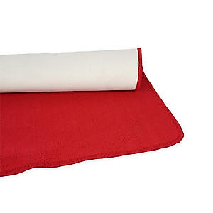 BannerBuzz Red Carpet Runner, Premium 1400 GSM Anti-Slip Aisle Runway Rug, Party Movie Theme Prom Ceremony Wedding Decorations Outdoor Indoor Events (3' W X 12' H, Red)