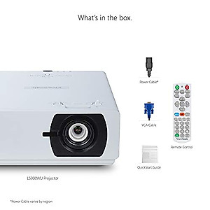 ViewSonic LS900WU 6000 Lumens Professional WUXGA Networkable Laser Projector with Horizontal and Vertical Lens Shift and Keystone for Large Venues