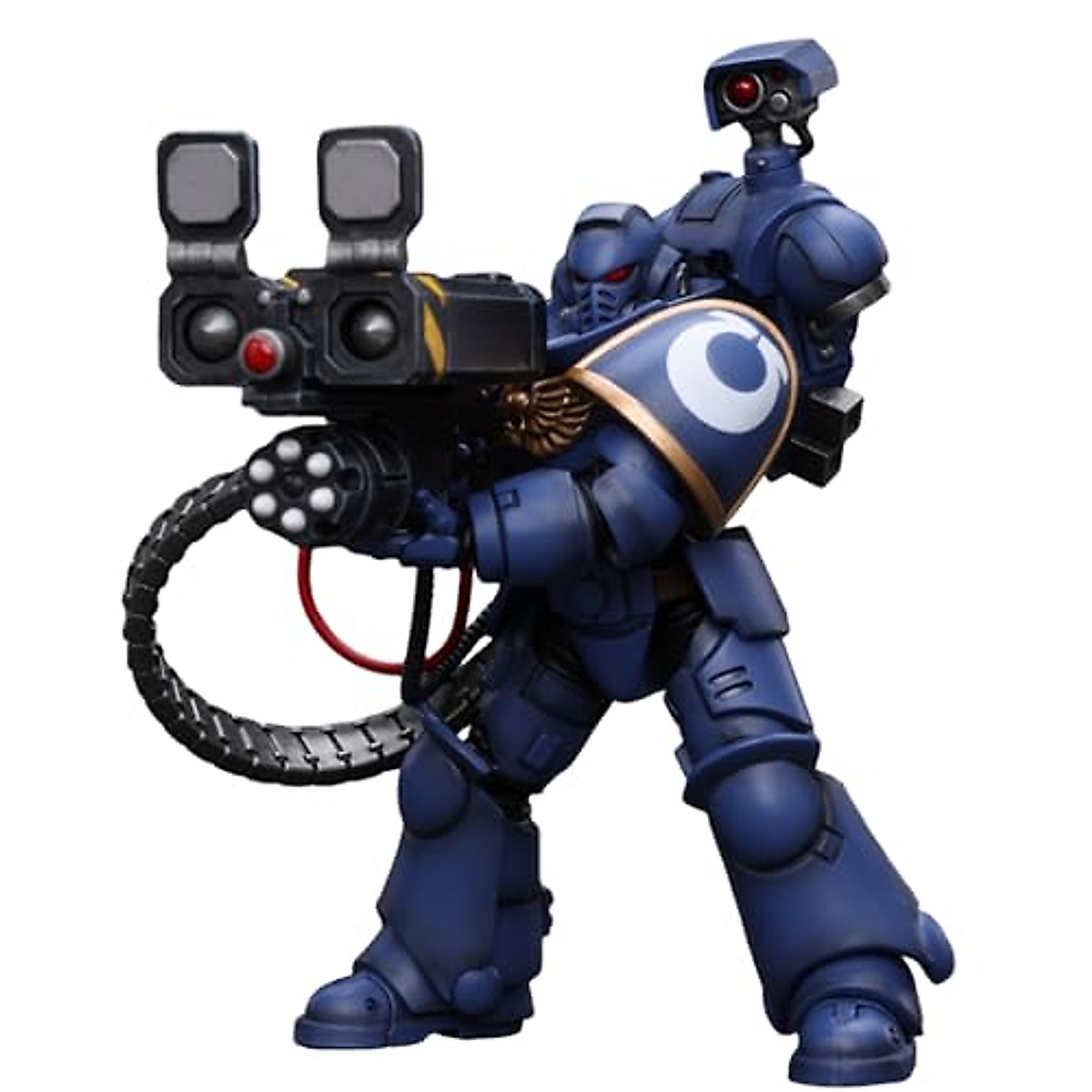 HiPlay JoyToy Warhammer 40K Collectible Figure: Ultramarines Desolation Marine with Castellan Launcher-Superkrak 1:18 Scale Action Figures JT8810 (Castellan Launcher-Superkrak JT8810)