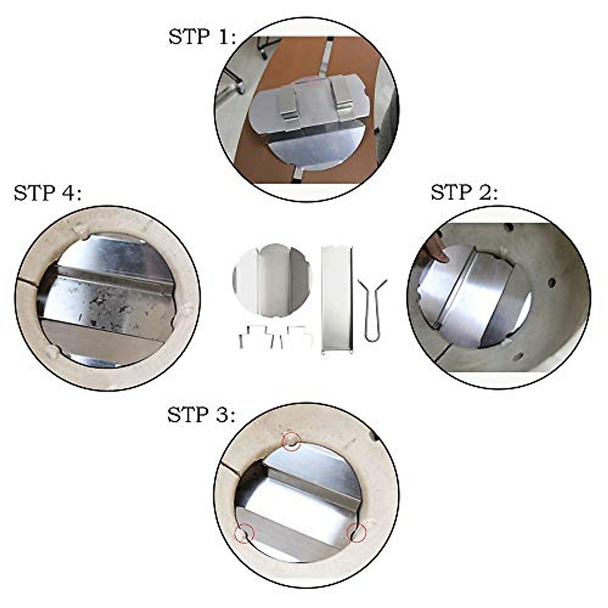Ash Tool Slid Out ash Drawer Stainless Steel for Large Big Green Egg Green Egg Replacement Parts ash Clean Tool