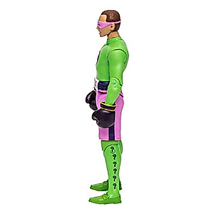 McFarlane Toys, DC Multiverse, 5-inch DC Retro Riddler Boxing Action Figure with Action Word Bubbles, Collectible DC Retro 1960's TV Figure – Ages 12+