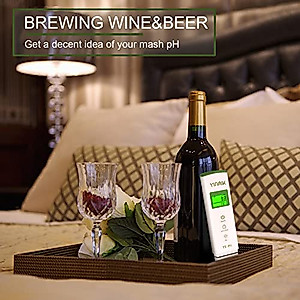 YINMIK YK-P01 pH Tester Digital pH Meter for Water Hydroponics, Accurate pH Temp Meter with ATC for Pool, Spa, Hot Tub, Indoor Plants, Drinking Water, Wine Beer Home Brewing, Aquarium