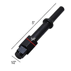 Pneumatic Bolt Breaker Shake'n Break Air Hammer Attachment Scaler 1/2 Inch Chisel for Removing Stubborn Fasteners Torx Bolts Nuts 2PK