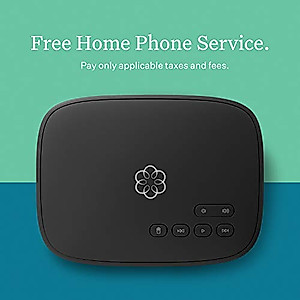 ooma DP1-T Wireless Business Desk Phone. Connects wirelessly to ooma Telo Base Station. Works with ooma Telo VoIP Free Internet Home Phone Service.,Black