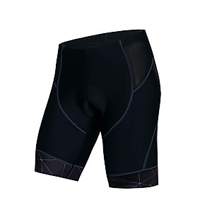 Weimostar Men's Cycling Shorts Padded Bicycle Riding Half Pants Bike Biking Clothes Cycle Wear Tights Black Size L