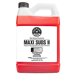 Chemical Guys CWS_101 Maxi-Suds II Foaming Car Wash Soap (Works with Foam Cannons, Foam Guns or Bucket Washes) Safe for Cars, Trucks, Motorcycles, RVs & More, 128 fl oz (1 Gallon), Cherry Scent