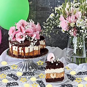 Keaziu 100PCS Happy Retirement Confetti Star Retirement Table Confetti Decorations Black Gold Happy Retirement Confetti Retirement Table Decorations Confetti