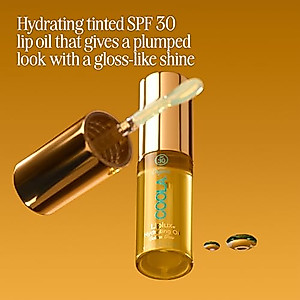 COOLA Organic Liplux Lip Oil and Lip Gloss Sunscreen with SPF 30, Dermatologist Tested Lip Balm for Daily Protection, Vegan and Gluten Free, 0.11 Fl Oz (Pack of 1)