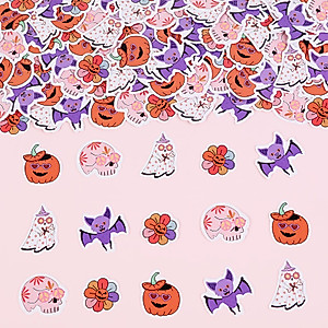 Sursurprise Groovy Halloween Decorations, 200PCS Groovy Hippie Halloween Confetti for Tables, Groovy Hippie Retro Halloween Birthday Baby Shower Bridal Shower Bachelorette Party Supplies