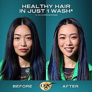 OGX Renewing + Argan Oil of Morocco Conditioner, 13 fl. oz - Repairs Dry, Damaged Hair, Paraben-Free, Sulfate-Free Surfactants, LipiPro Shield Technology, Citrus-Fresh Scent