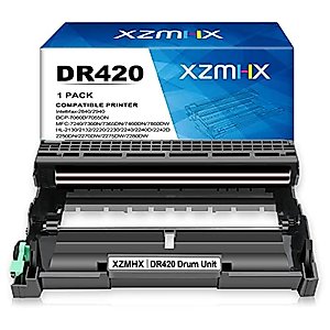 XZMHX DR420 DR-420 Replacement Drum Unit (Not Toner) Compatible for Brother HL-2280DW HL-2230 HL-2240 HL-2242D HL-2270DW MFC-7360N MFC-7860DW DCP-7060D DCP-7065DN Intellifax 2840 2940 (1 Pack)