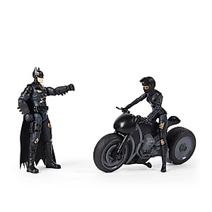 The Batman 2022 Movie Series Selina Kyle Chase Set with Batman and Motorcycle