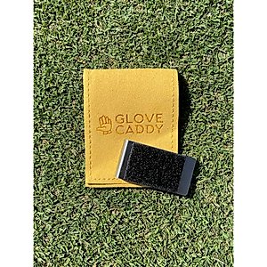 Glove Caddy® Golf Glove Holder - Stainless Steel Hook and Loop Money Clip - Golf Accessory for Men and Women