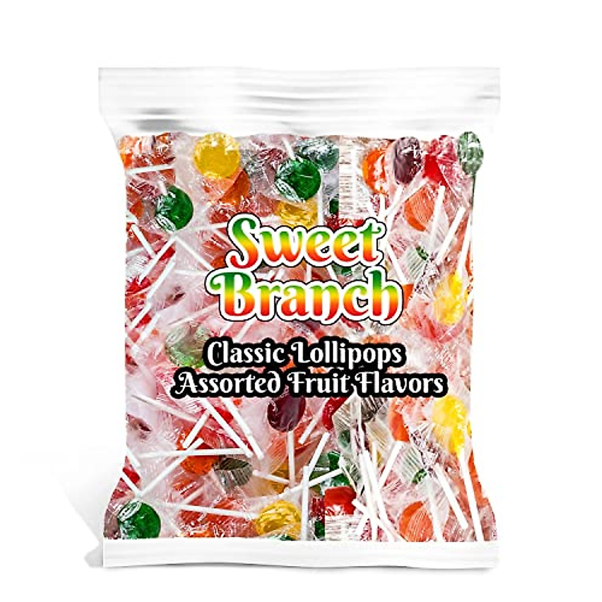Mayfair Lolly Pops Assorted Lollipops Fruit Flavor Suckers – Individually Wrapped 5 Fruity Flavors Hard Candy - 2 pound Bulk Candy Pack