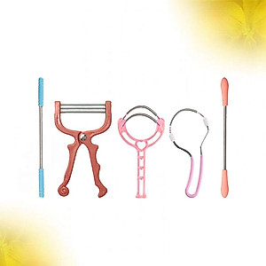 Artibetter 5Pcs Hair Removal Spring Threading Epilator Face Facial Hair Removal Stick Remover For Upper Lip Chin Cheeks Sideburns