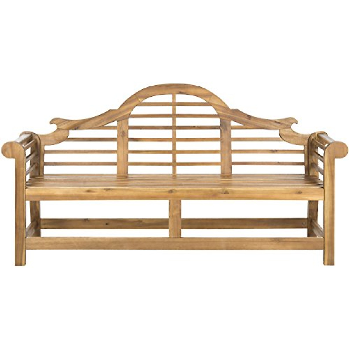 Safavieh Patio Collection Felicity Adirondack Acacia Wood Bench, Natural
