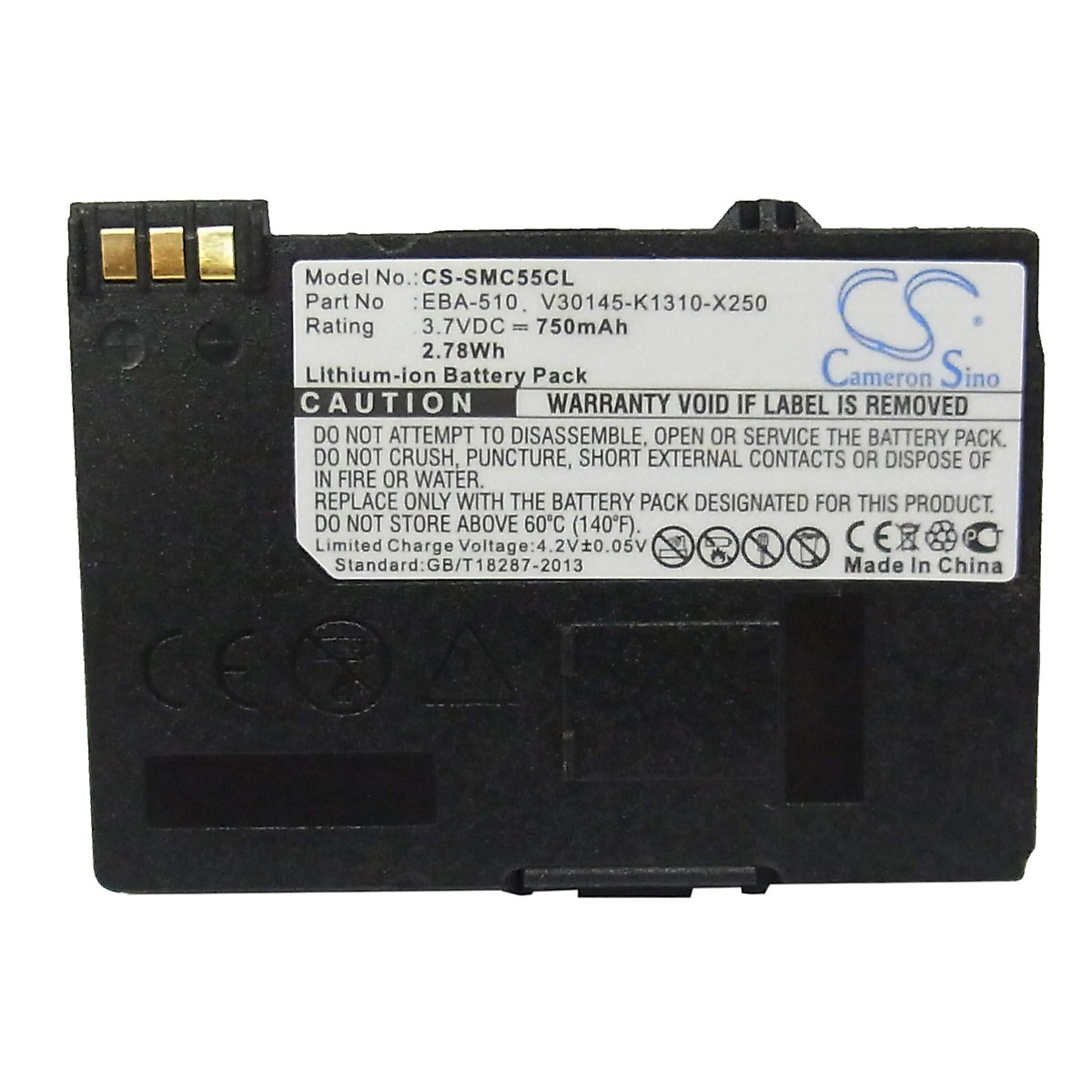 Flujoy 750mAh/3.7V Replacement Battery for Siemens Gigaset SL1 Gigaset SX445 Gigaset 4015 Micro Gigaset SL370 Gigaset SL3 Pro V30145-K1310-X250 L36880-N5601-A100 L36145-K1310-X401 V30145-K1310-X401