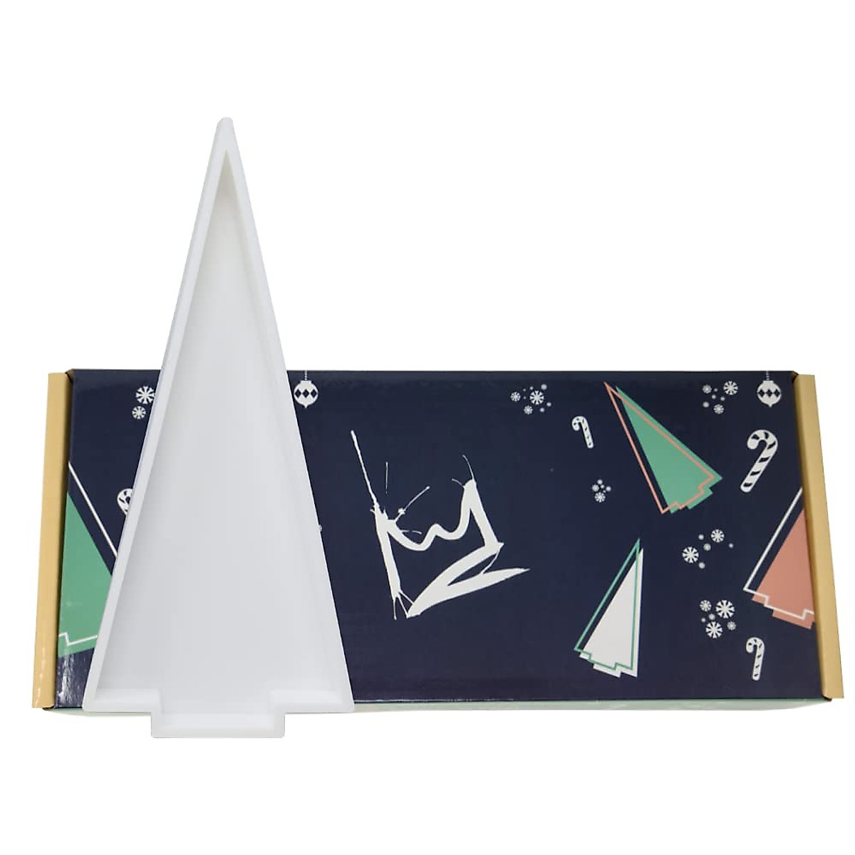 CROWNMADE Resin Christmas Tree Mold Silicone Christmas Mold for Resin Decoration