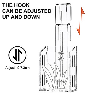 POPETPOP Fish Tank Transparent Decs - Water Planter Hanging Aquatic Holder Fish Tank Aquarium Planting Cup Crystal Glass Aquatic Garden Kit Indoor Sturdy Water Plant Container