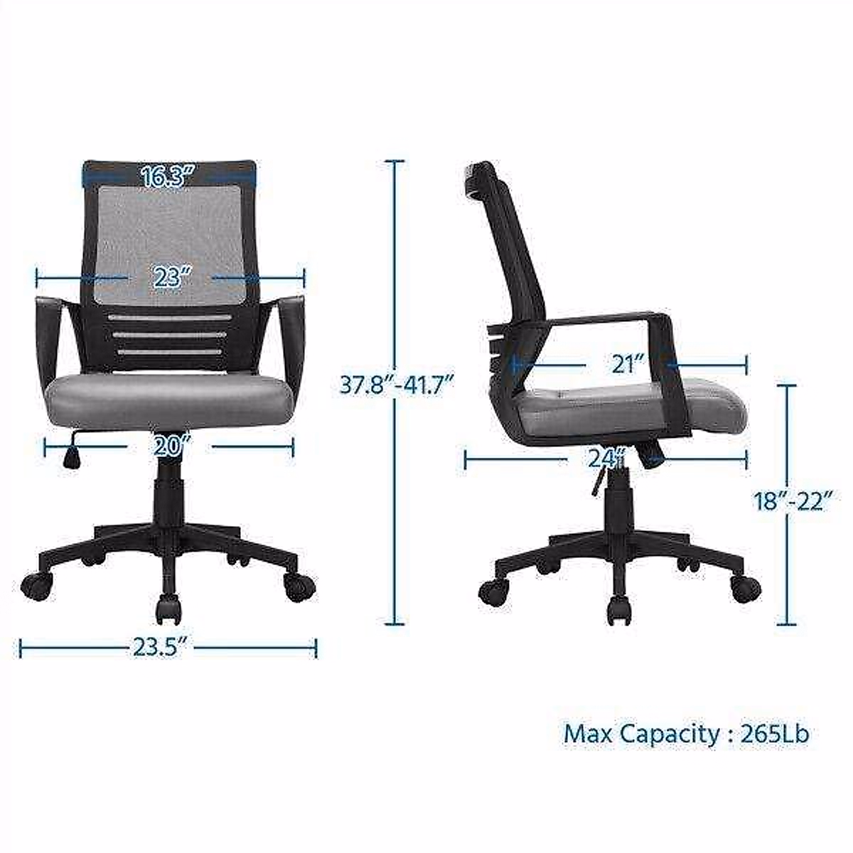 JTSQ Office Chair Seat Gaming Chair Office Chair Gaming Desk Computer Chair High Chair Home Office Desk Chairs Office Chairs Home Office Office Furniture Swivel Chair Computer Chairs