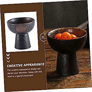 OKUMEYR Parfait Bowl Ceramic Ice Cream Bowl s Sundae Cups Stemmed Cocktail Glasses Decorative Wine Glasses Mini Wine Glasses Mini Dessert Cup Ceramic Bowl Trifle Dish Cake Bowl Tall Feet