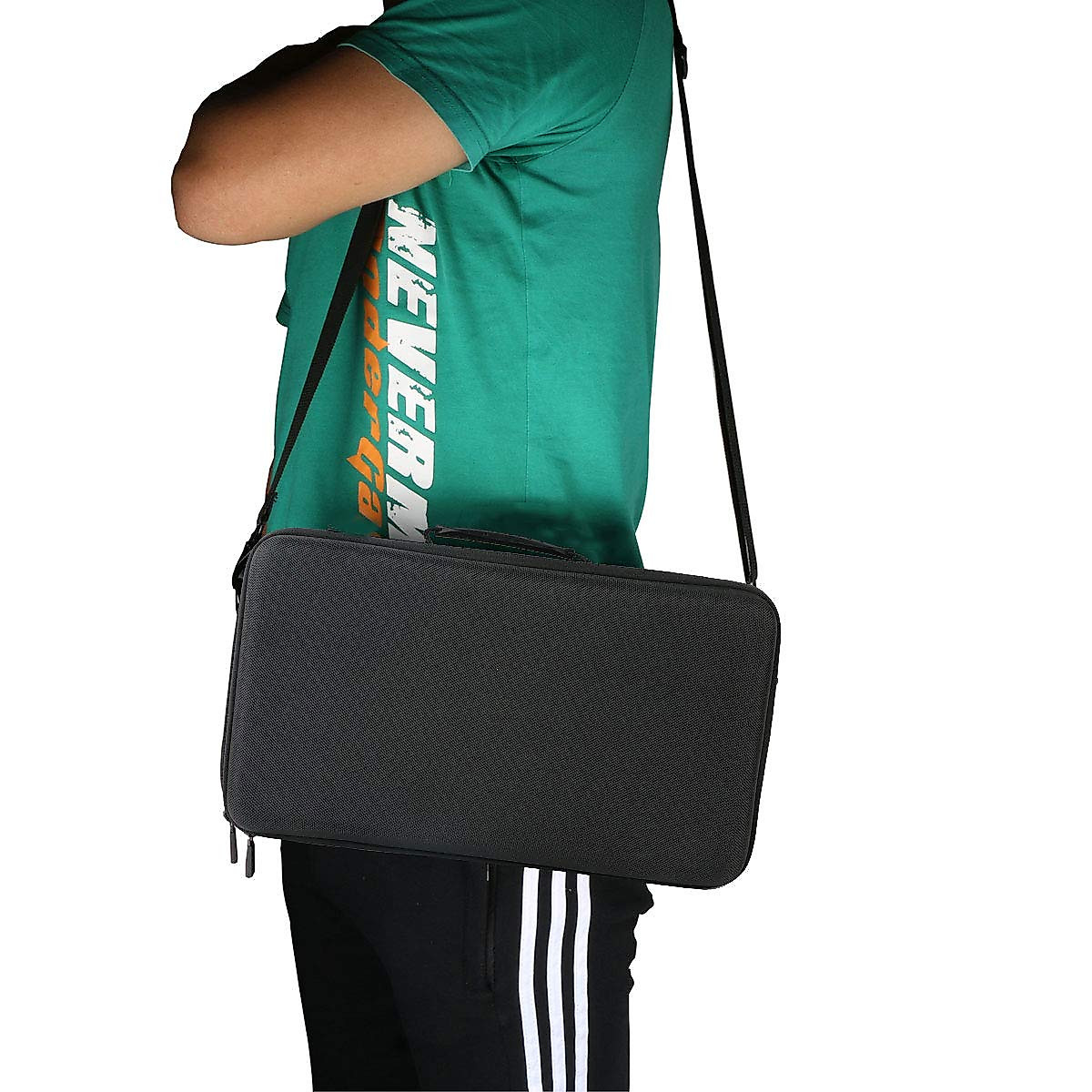 co2CREA Hard Travel Case Replacement for Oculus Meta Quest 2 Advanced All-in-one Virtual Reality Headset for Quest 2 Elite Strap (Black Case + Inside Blue)