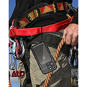 WIFORT iPhone 13 Pro Waterproof Metal Case - Built-in [Screen Protector][15FT Military Grade Shockproof][IP68 Water Proof], Full Body Aluminum Protective Dropproof Cover, 6.1" Black