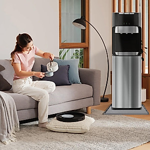 Water Cooler Mat - (22" x 19") Non-Slip Water Cooler Dispenser Mat with Raised Edges for Floor Protection, Under Water Cooler Dispenser Mat, Great for Bedrooms,Kitchens, Offices, Bars