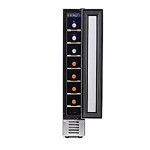 NewAir 6" Built-In 7 Bottle Wine Fridge, Stainless Steel