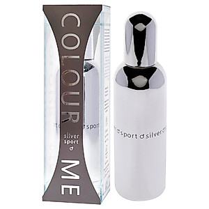 Milton-Lloyd Colour Me Silver Sport - Cologne for Men - Woody Fragrances - Mens Cologne - Long Lasting Perfume for Men - Woody Cologne - 3 oz