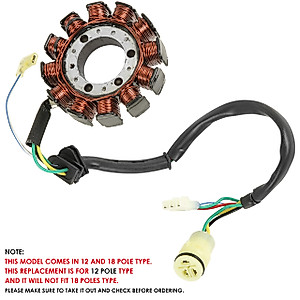 Caltric Stator and Pickup Coil Compatible with Honda TRX300FW Fourtrax 300 1988-200012 Pol
