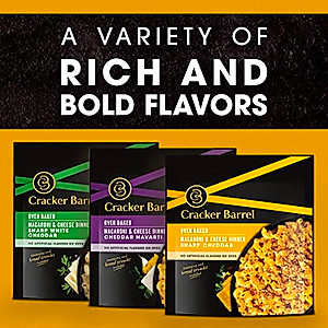 Cracker Barrel Sharp Cheddar Oven Baked Macaroni & Cheese Dinner, 12.3 oz Pouch