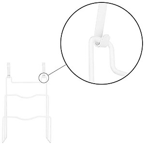 Pot & Pan Lid Hanging Organizer Rack, Set of 2, White - Southern Homewares - Kitchen and Pantry Storage Hanger