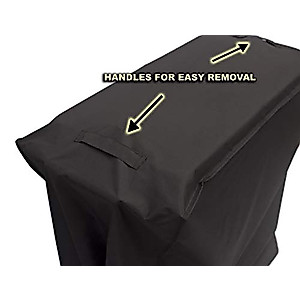 Cooler Cart Cover - Universal Fit For Most 80 QT Rolling Cooler (Patio Cooler On Wheels, Beverage Cart, Rolling Ice Chest, Party Cooler) Protective Cover, Water Proof