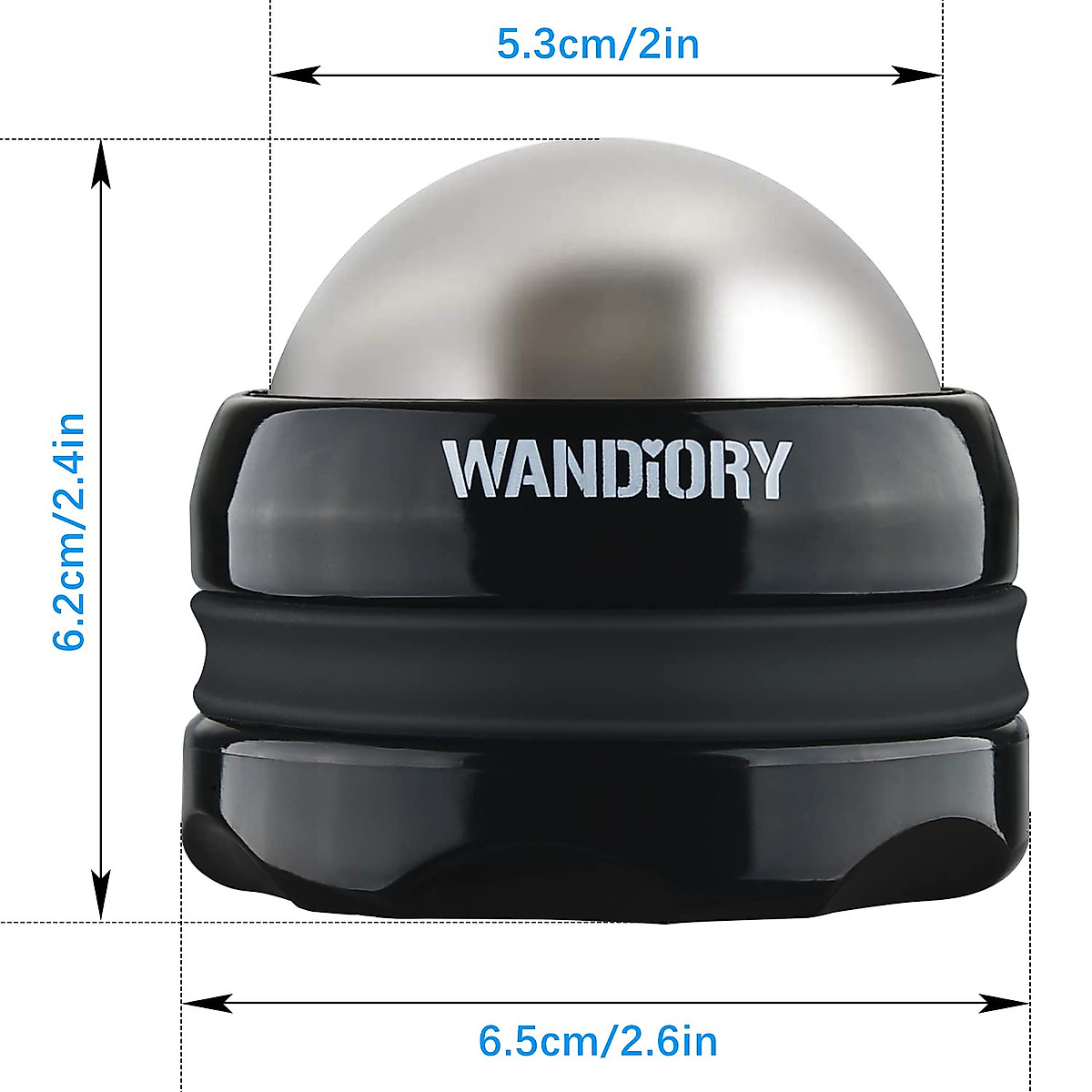 Ice Roller Ball, Cryosphere Cold Massage Roller Ball, Hot/Cold Therapy, Myofascial Release, Muscle Recovery, Trigger Point & Deep Tissue Muscle Relief, for Neck, Back, Shoulders, Arms, Legs, Foot etc