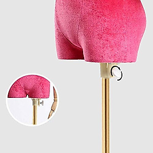 Mannequin Display Stand Dress Form Mannequin Body, Detachable Mannequin Realistic Display Mannequin Head Metal Base ( Color : Black ) (Black )