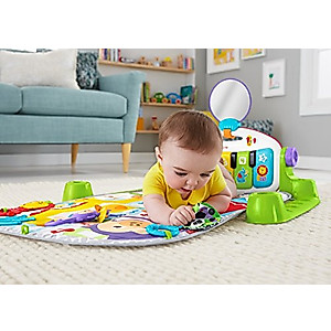 Fisher-Price Baby Gym & Activity Mat, Deluxe Kick & Play Piano Gym with Musical Toys, Lights & Smart Stages Learning