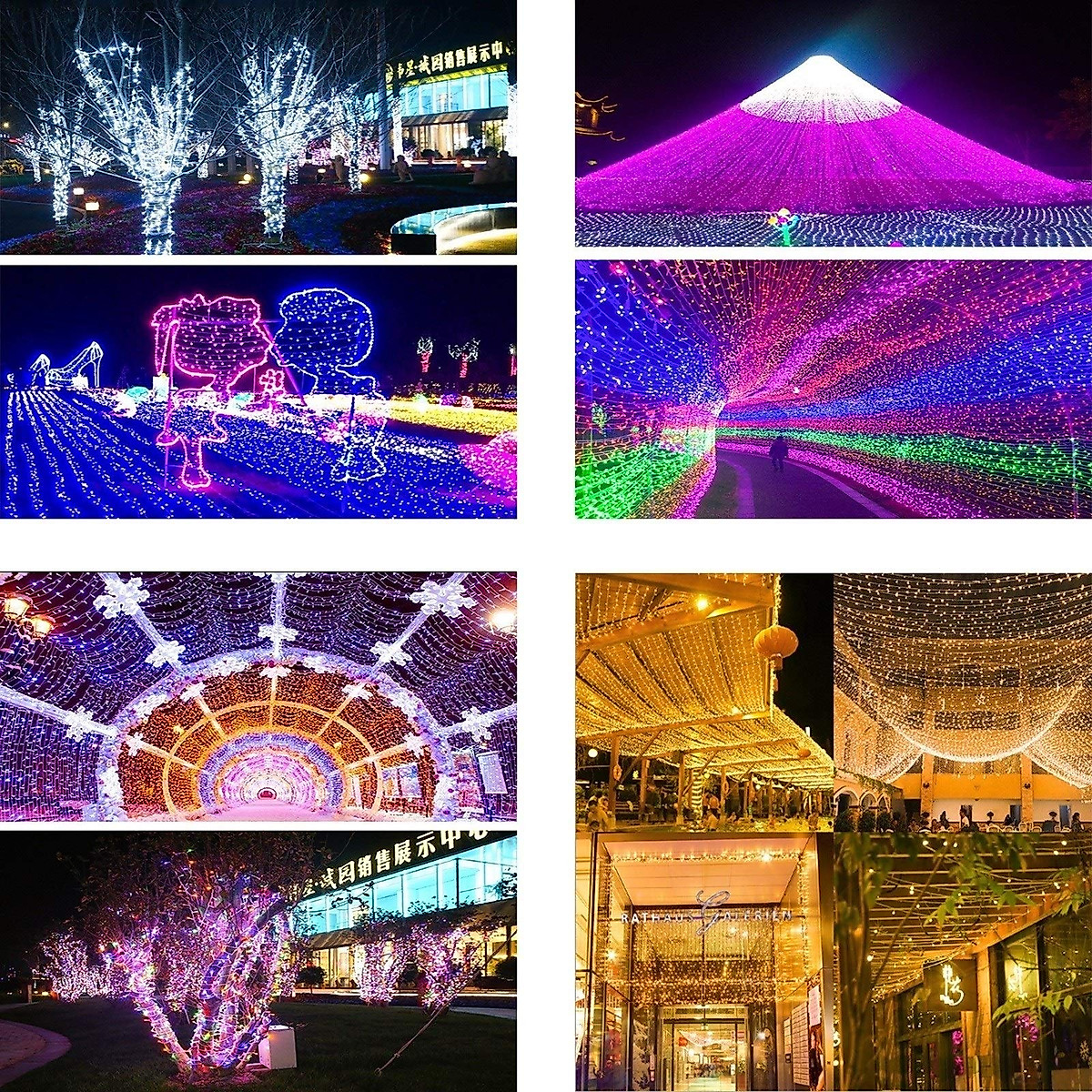 LIUPENGWEI Solar Lights Outdoor, (100 LED 8 Modes) Solar Garden Lights, 12m Copper Wire Solar String Lights, Waterproof For Halloween, Christmas, Tree, Garden, Home, Wedding, Party Fairy Lights garden