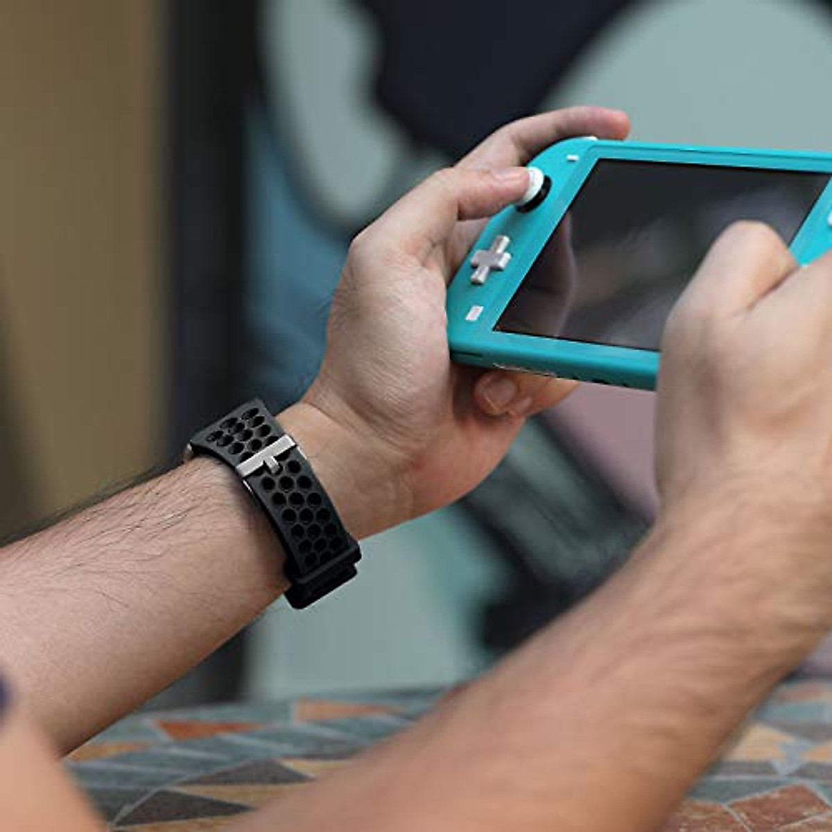 Lerobo 22mm Watch Band Compatible with Samsung Galaxy Watch 46mm/Galaxy watch 3 45mm/Gear S3 Classic/Frontier,22mm Soft Silicone Breathable Watch Strap Wristband for Women Men,(Anthracite Black)