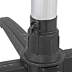 Comfort Zone Fixed Base Heater Stand - All-Weather, Telescopic, Freestanding Aluminum Standing Pole for Patio Warmer - Steady, Lightweight & Heavy Duty Aluminum Body, Adjustable Height, CZPHS1