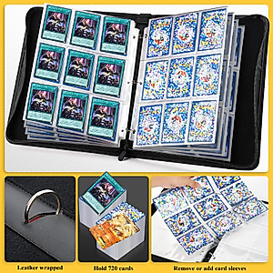 Sovinia Scrapbook Card Album, Scrapbook Card Holder Folder Cases Large Books Fits Yugioh Ninjago Card Display, Can Be 720 Cards