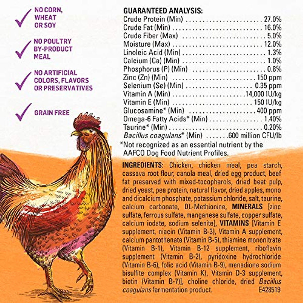 Purina Beyond Grain Free, Natural Dry Dog Food, Grain Free White Meat Chicken & Egg Recipe - 3 lb. Bag