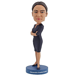 Royal Bobbles Alexandria Ocasio-Cortez Collectible Bobblehead Statue