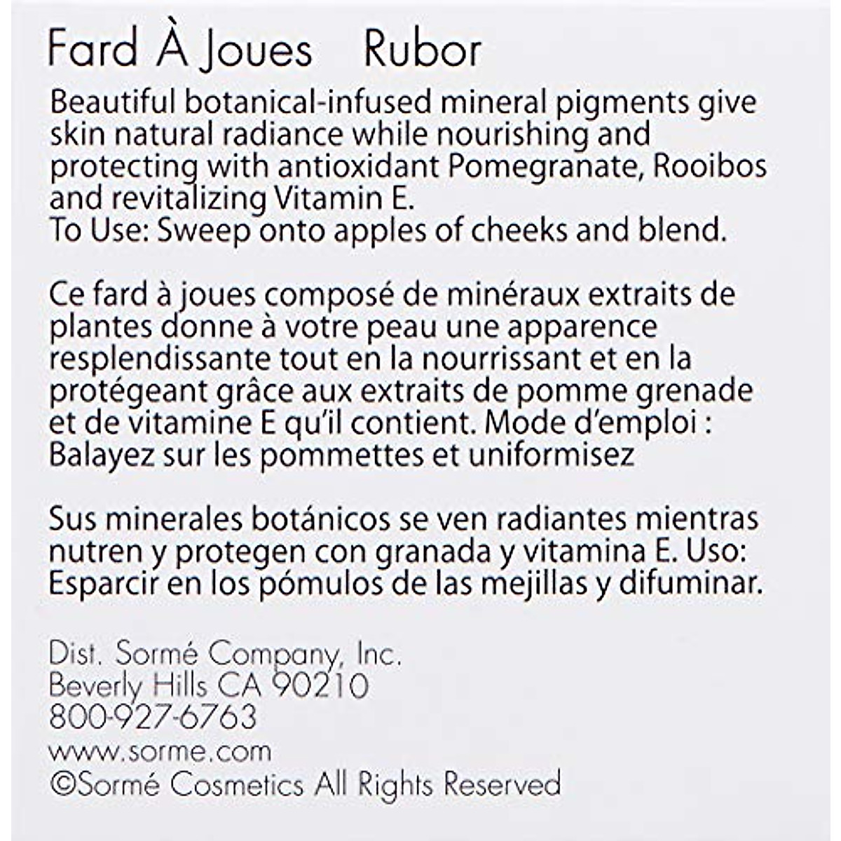 Sorme Cosmetics Mineral Botanicals Blush, Confidence