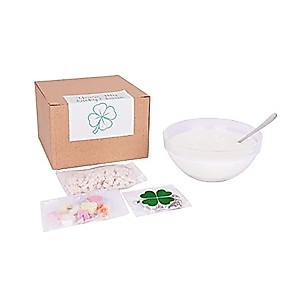 Lucky French Vanilla Charms Cereal Bowl with Metal Spoon Marshmallow and Stars Scented Candle Gift