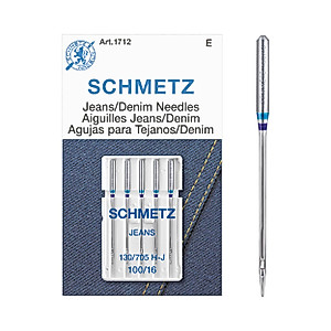 Euro-Notions 1712Jean & Denim Machine Needles-Size 16/100 5/Pkg