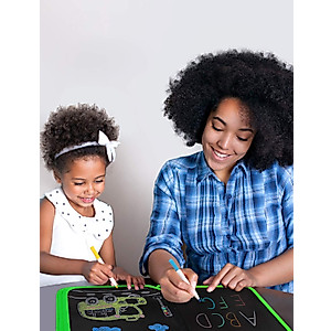 CALMSEN Portable Kids Drawing Pad, Erasable Toddler Art Supplies with 12 Colored Erasable Pens, Kids Art Supplies, Crafts Kits for Kids, Birthday Gift for Girls Boys Ages 3, 4, 5, 6, 7, 8-8.5"x8.3"