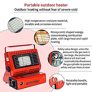 2 in 1 Portable Tent Heater，Camping Heater，Butane /Propane Heaters, Outdoor，Camping Accessories